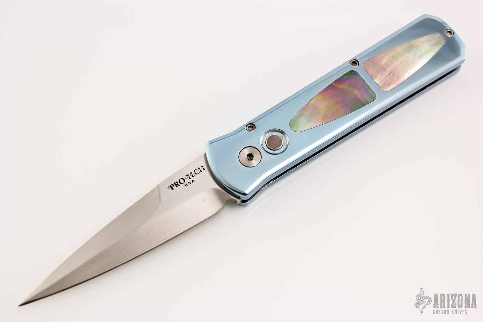 Custom Brend Family Godson - Black Lip Pearl - Arizona Custom Knives