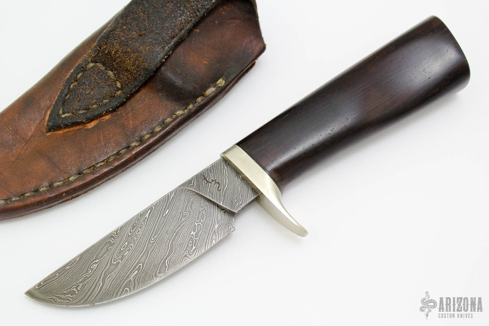 Damascus Fixed Blade - Arizona Custom Knives