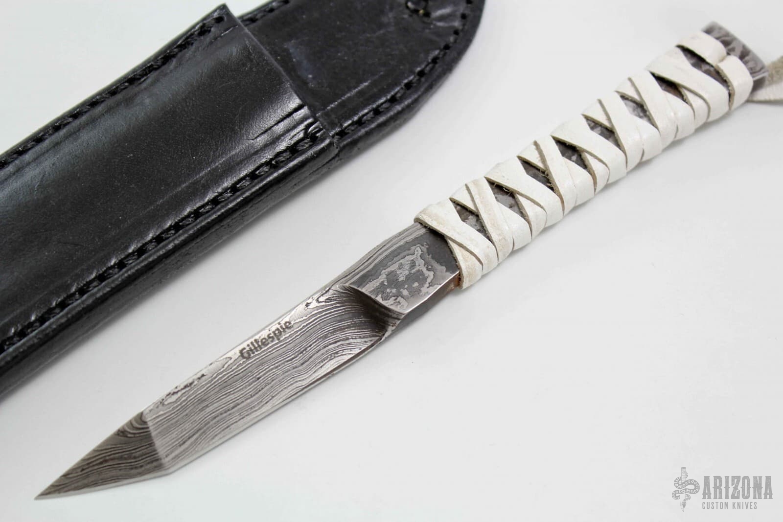 Damascus Tanto - Arizona Custom Knives