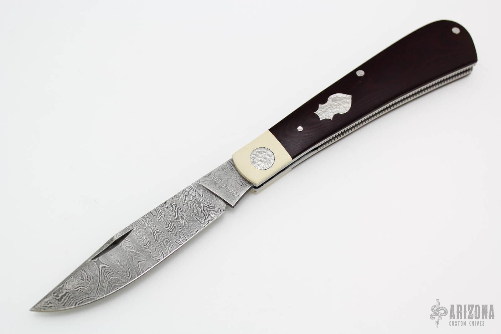 Damascus Trapper - Arizona Custom Knives