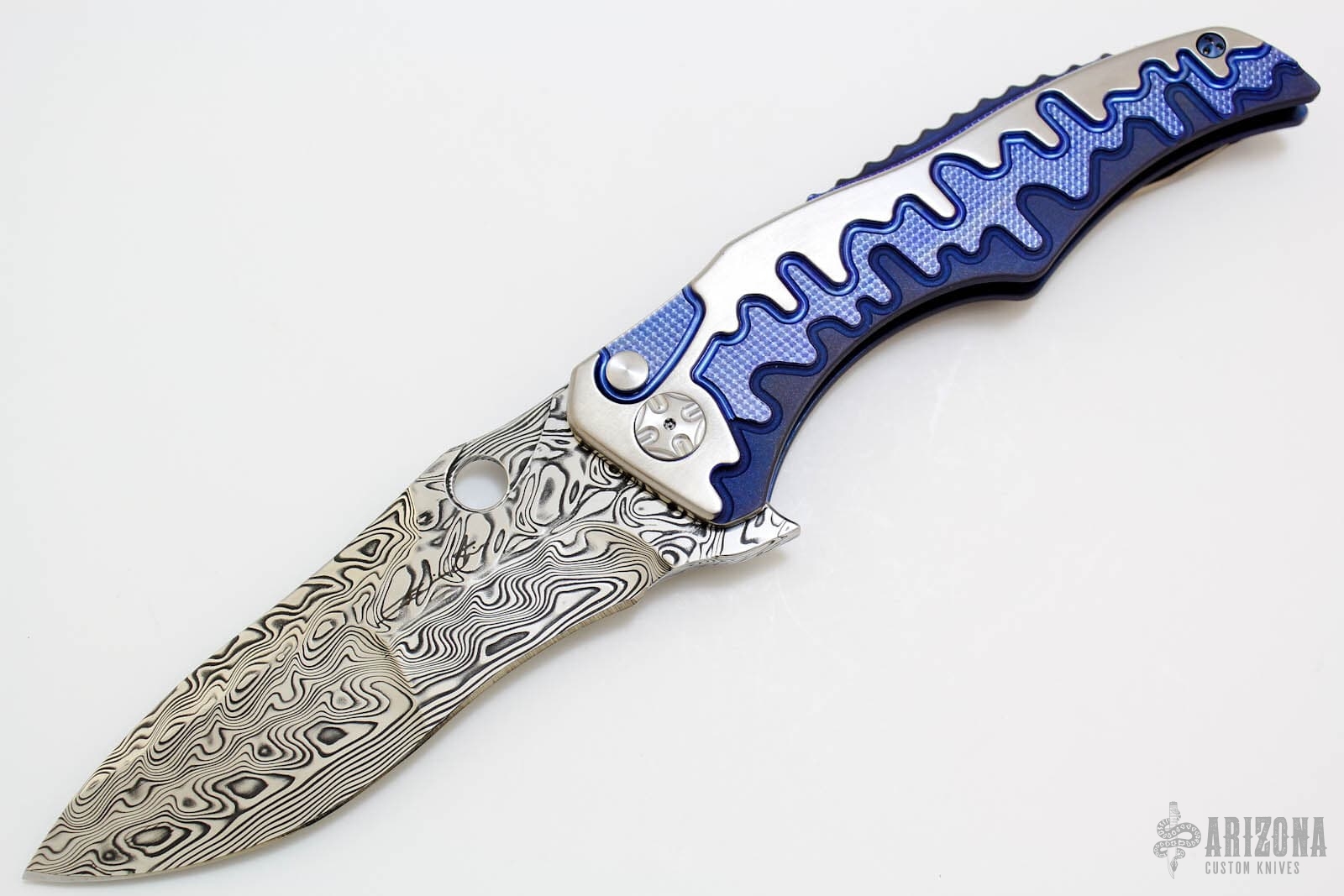 Damasteel Flipper - Arizona Custom Knives