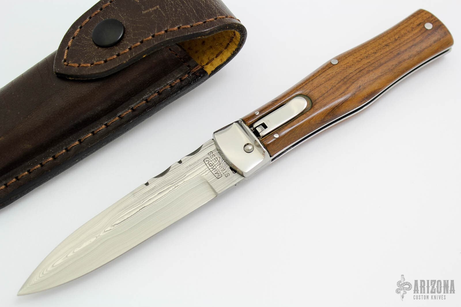 Damasteel Lever Lock Auto Model 241 - Arizona Custom Knives