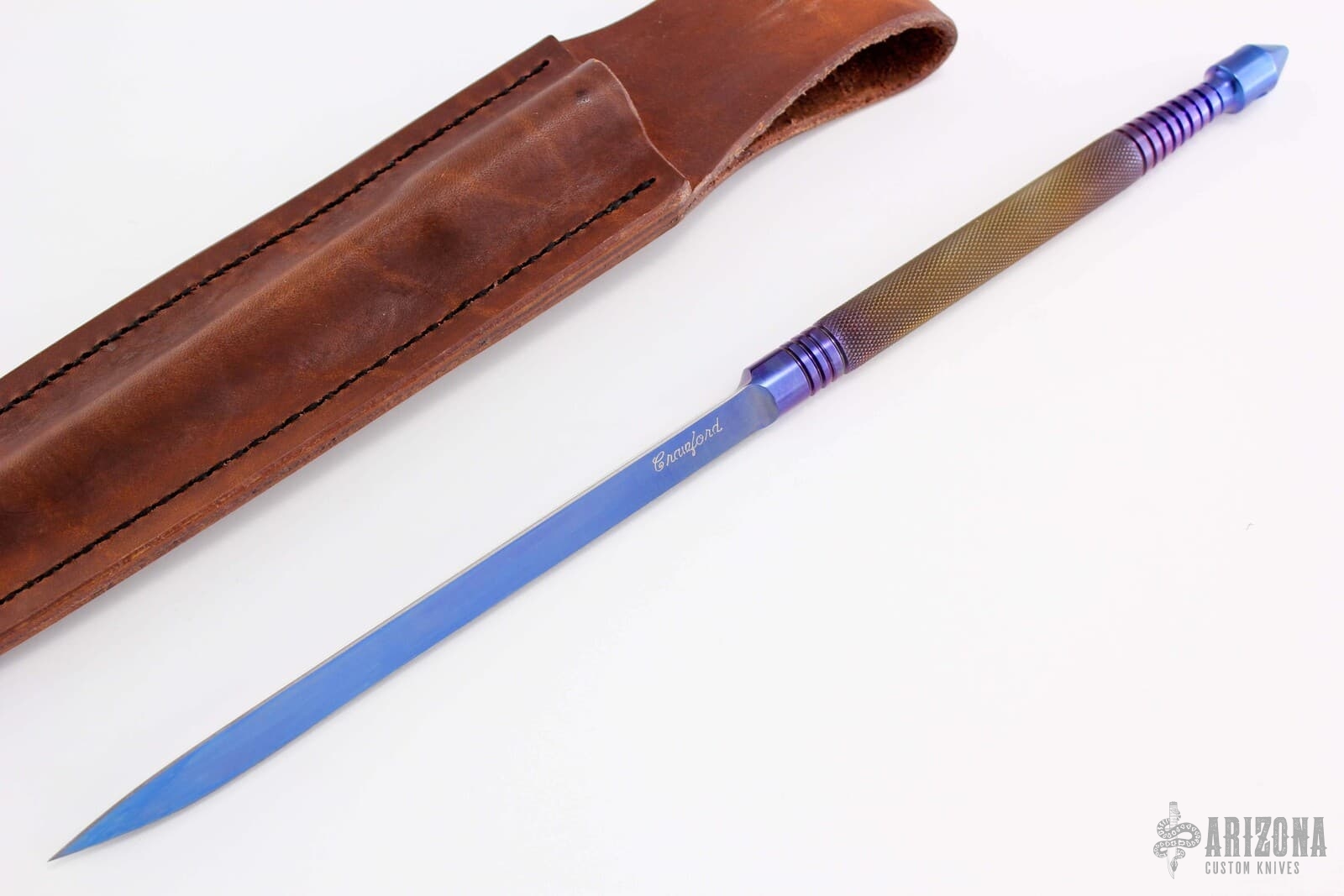 Devil Dart - 14" - Anodized Titanium - Arizona Custom Knives