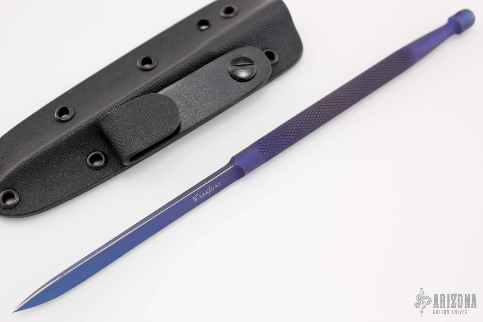 Devil Dart - 8" - Anodized Titanium - Arizona Custom Knives