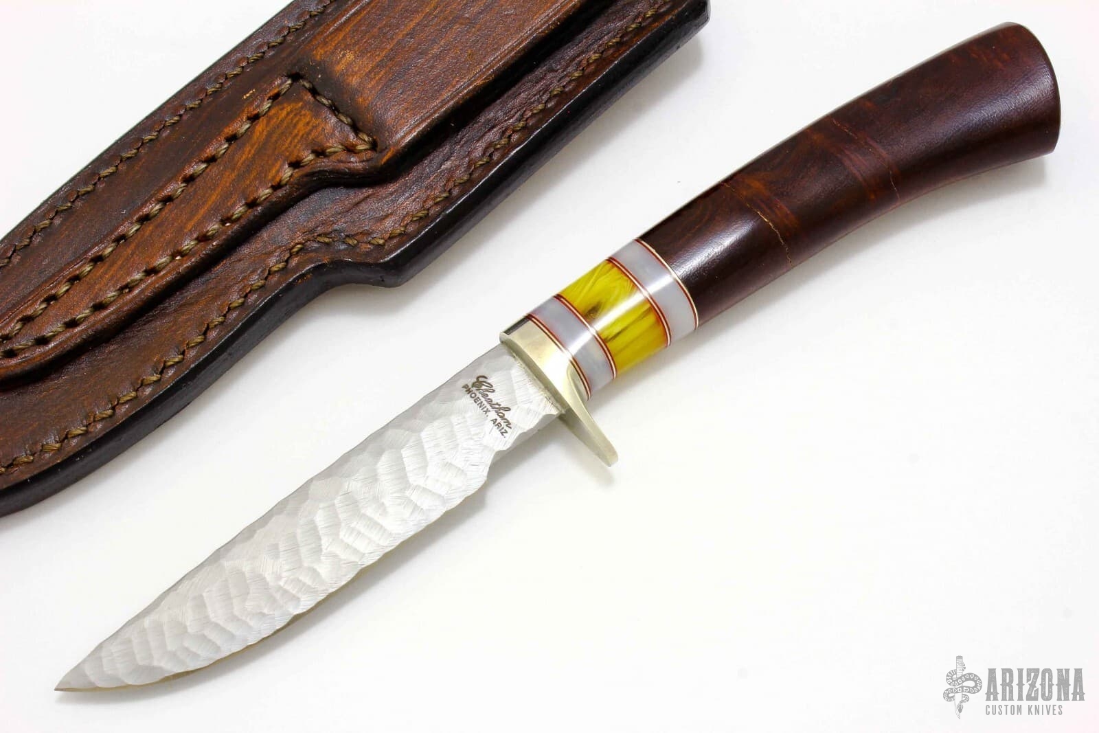 Drop Point Hunter - Knapped Steel - Arizona Custom Knives