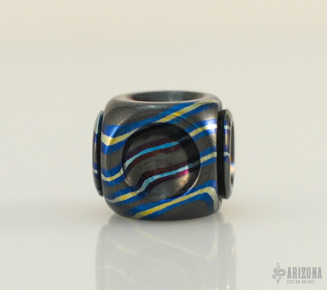 Black Timascus Bead | Arizona Custom Knives