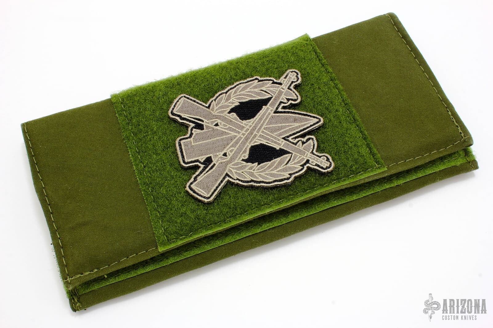 Duane Dwyer Custom Crossed Rifle Logo Patch and Case - Arizona Custom ...