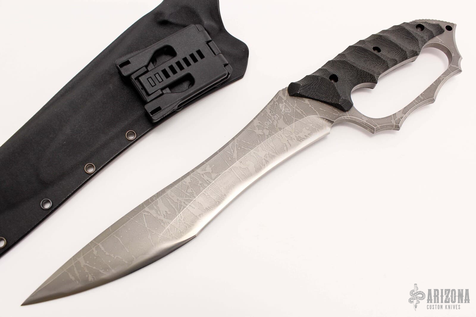 Eagle - Tanto Recurve D-Guard Fighter - Arizona Custom Knives