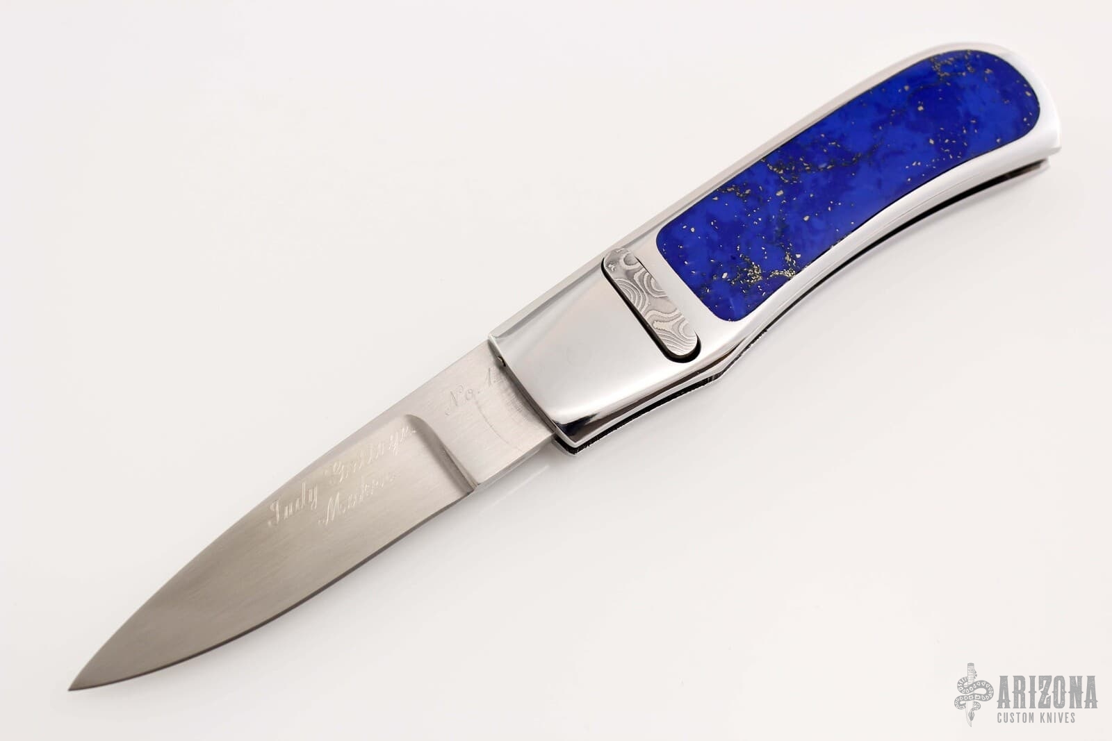 Interframe Automatic No. 1 - Lapis Inlays - Arizona Custom Knives