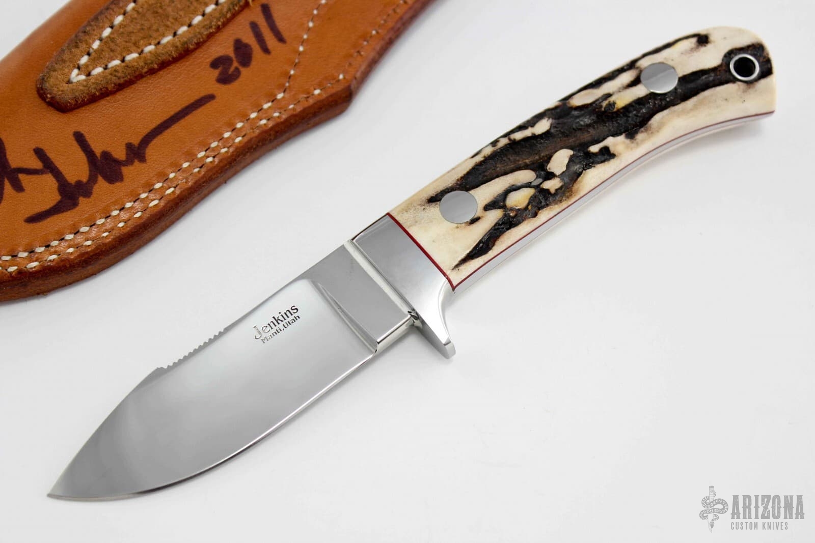 Johnson Short Hunter - Stag - Arizona Custom Knives