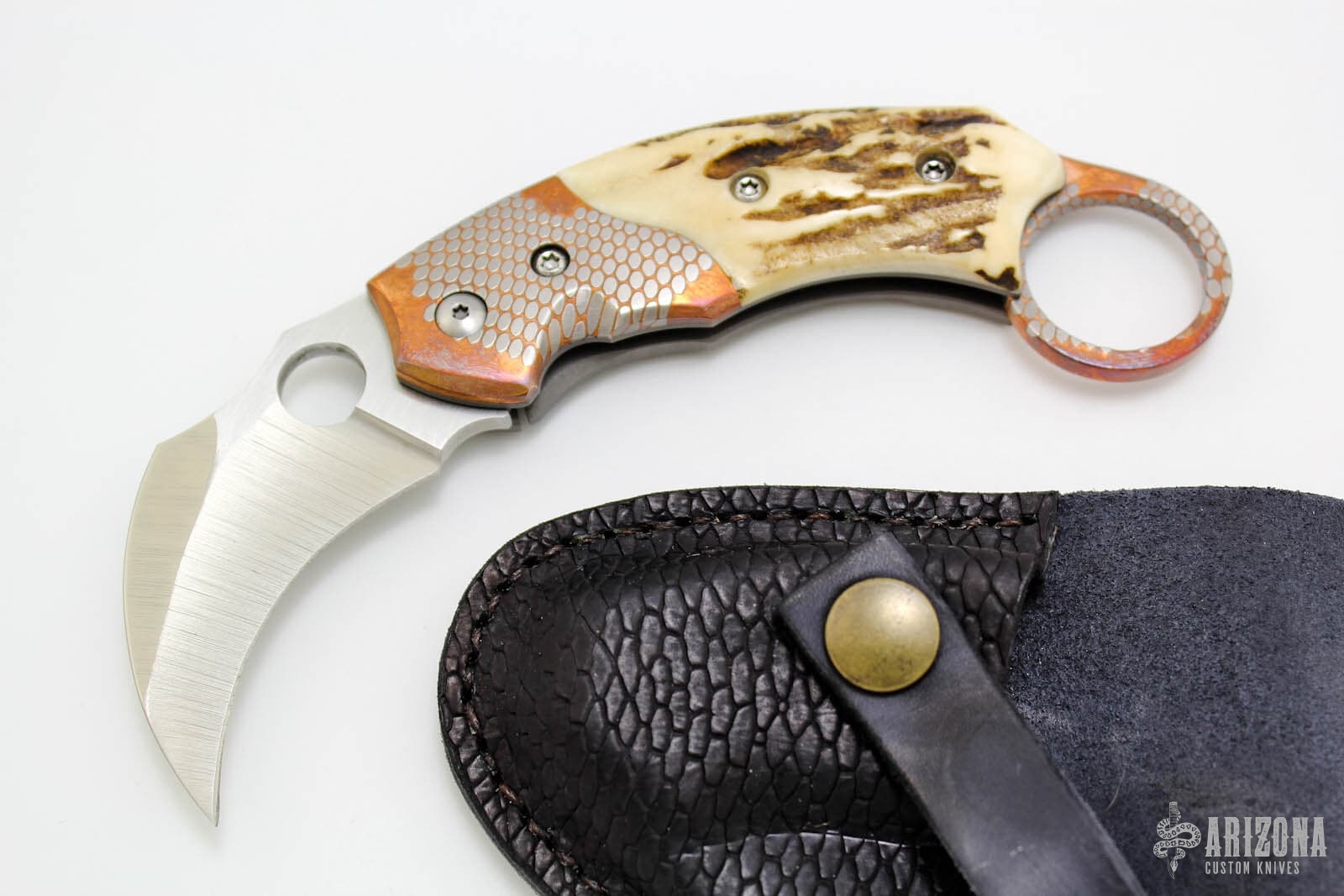 Karambit - Super Conductor and Stag - Arizona Custom Knives