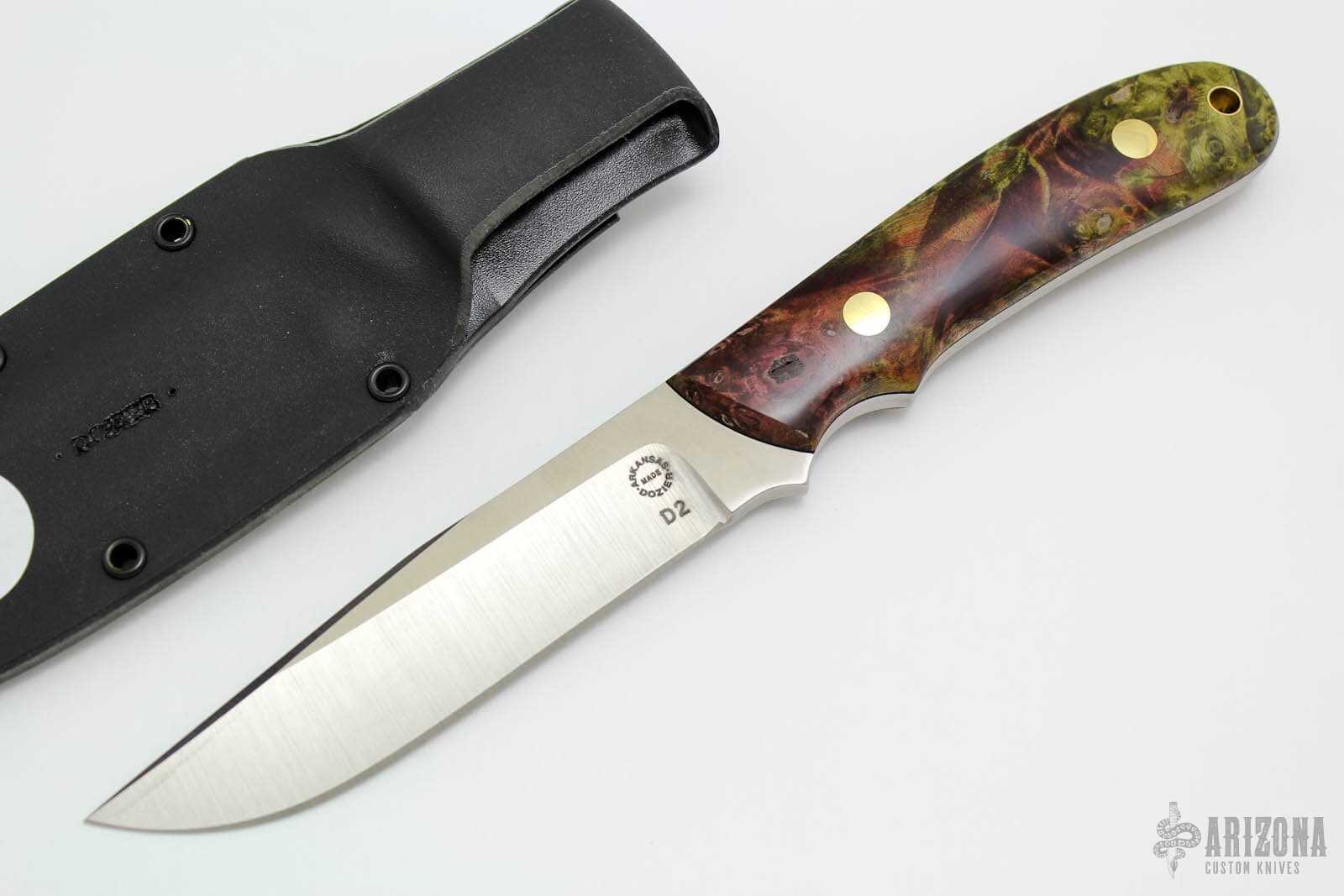KS-3 - Professional Guides Knife - Maple Burl - Arizona Custom Knives