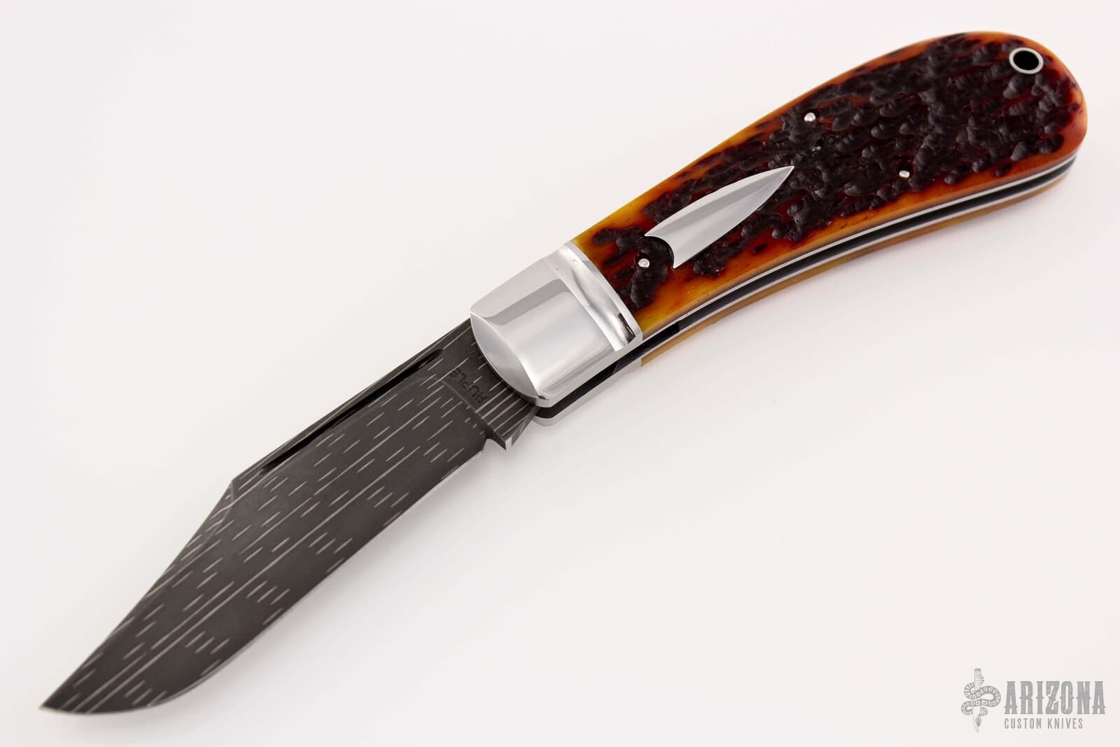 Lanny's Clip - Damascus - Arizona Custom Knives