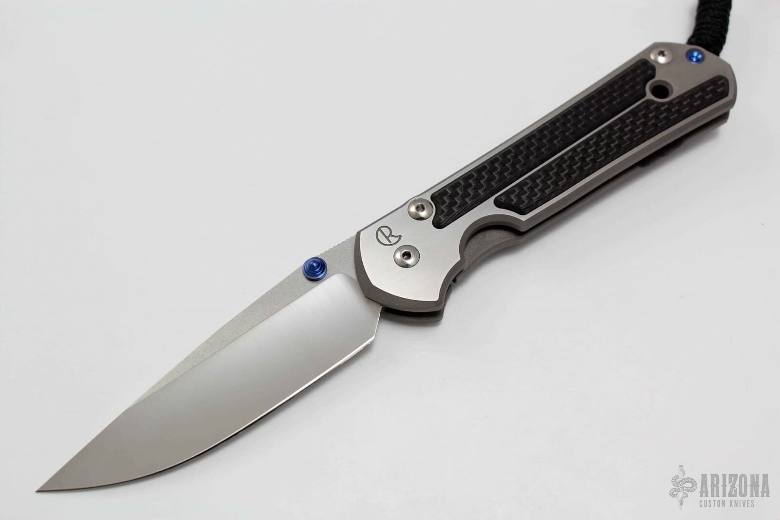 Large Sebenza 21 - Carbon Fiber Inlays - Arizona Custom Knives