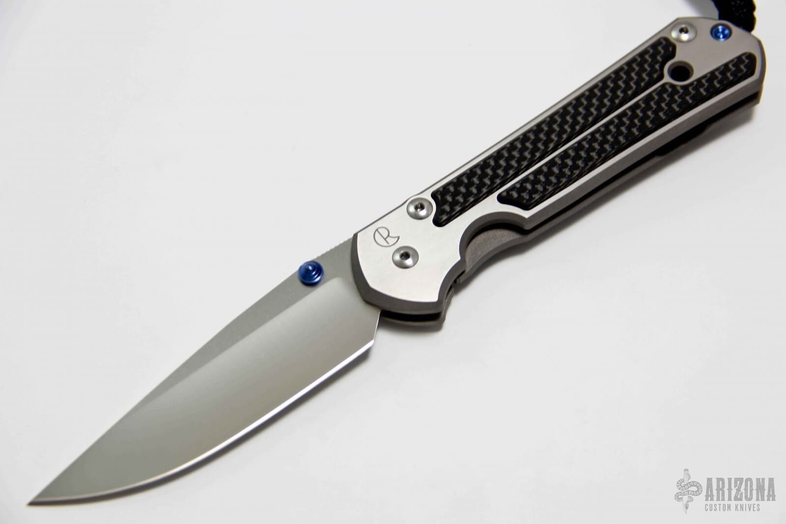 Large Sebenza 21 - Carbon Fiber Inlays | Arizona Custom Knives
