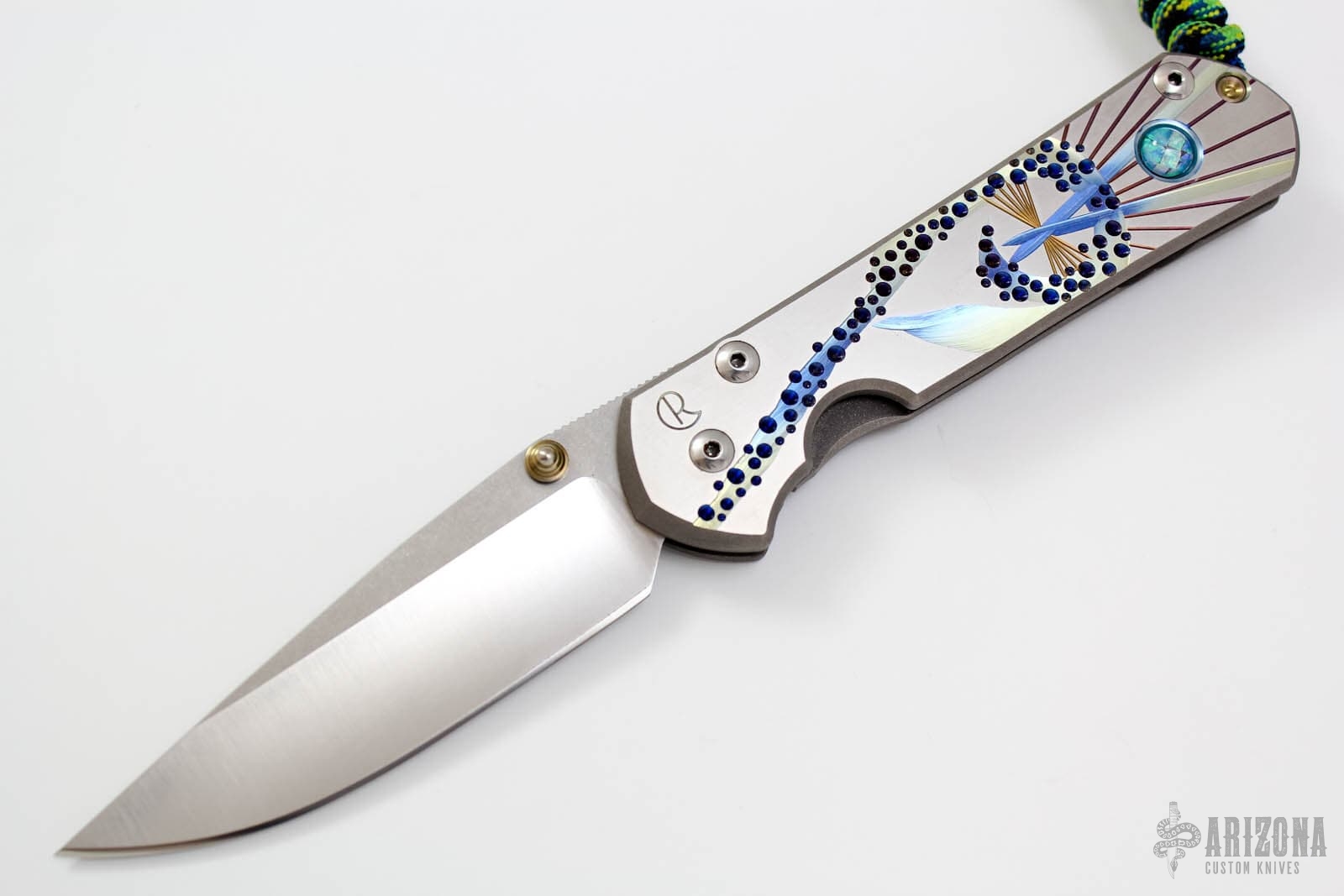 Large Sebenza 21 - Unique Graphic - Arizona Custom Knives