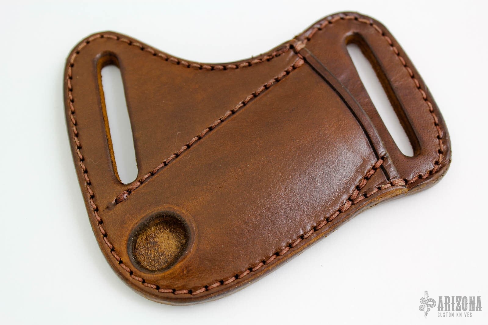 Leather Belt Sheath - Cross Draw - Arizona Custom Knives