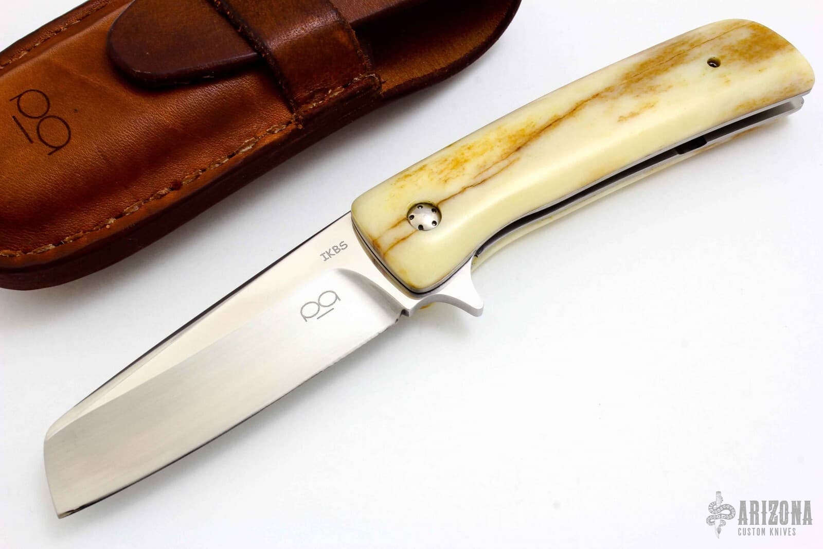 Linerlock Flipper - Bone - Arizona Custom Knives