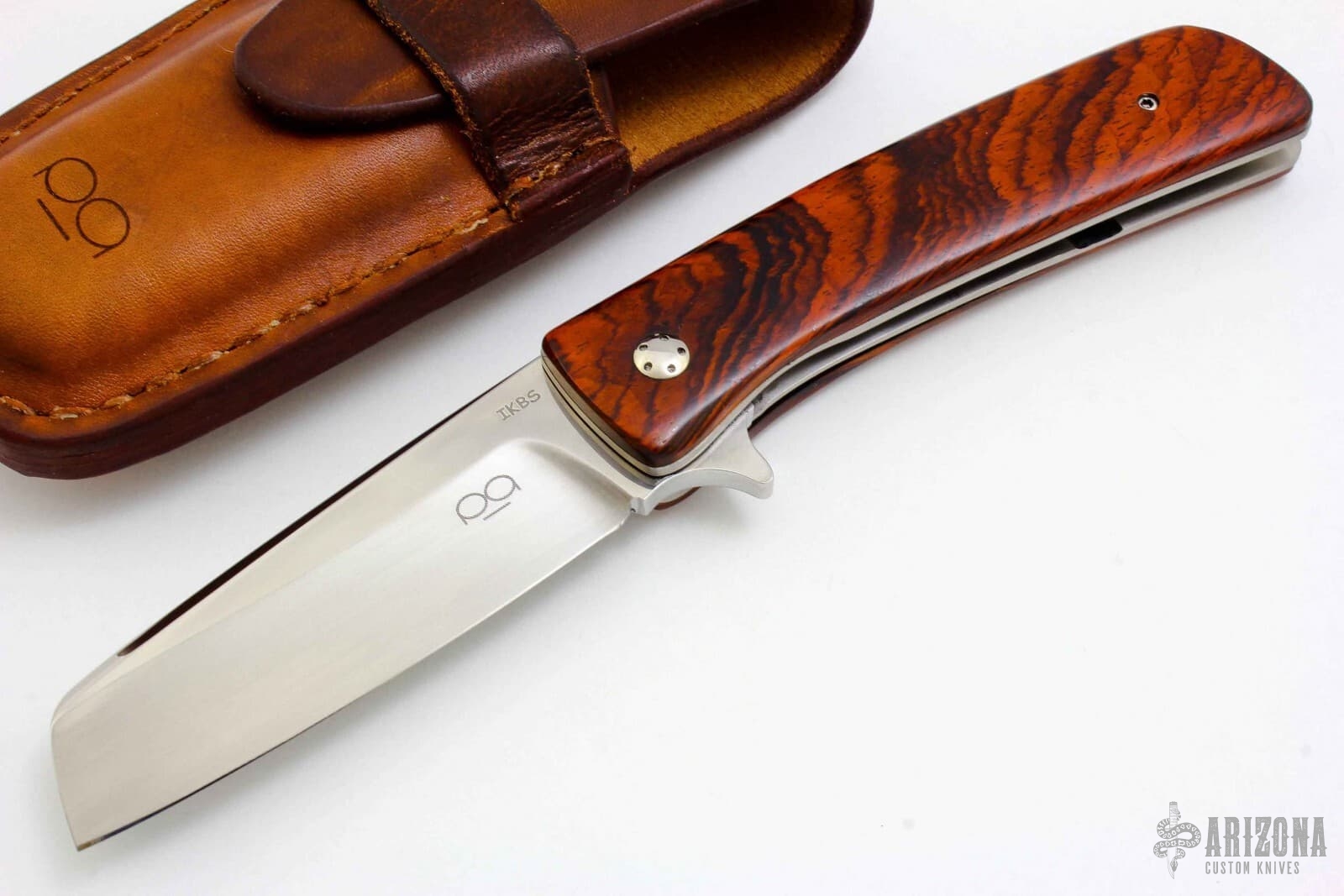 Linerlock Flipper - Wood - Arizona Custom Knives