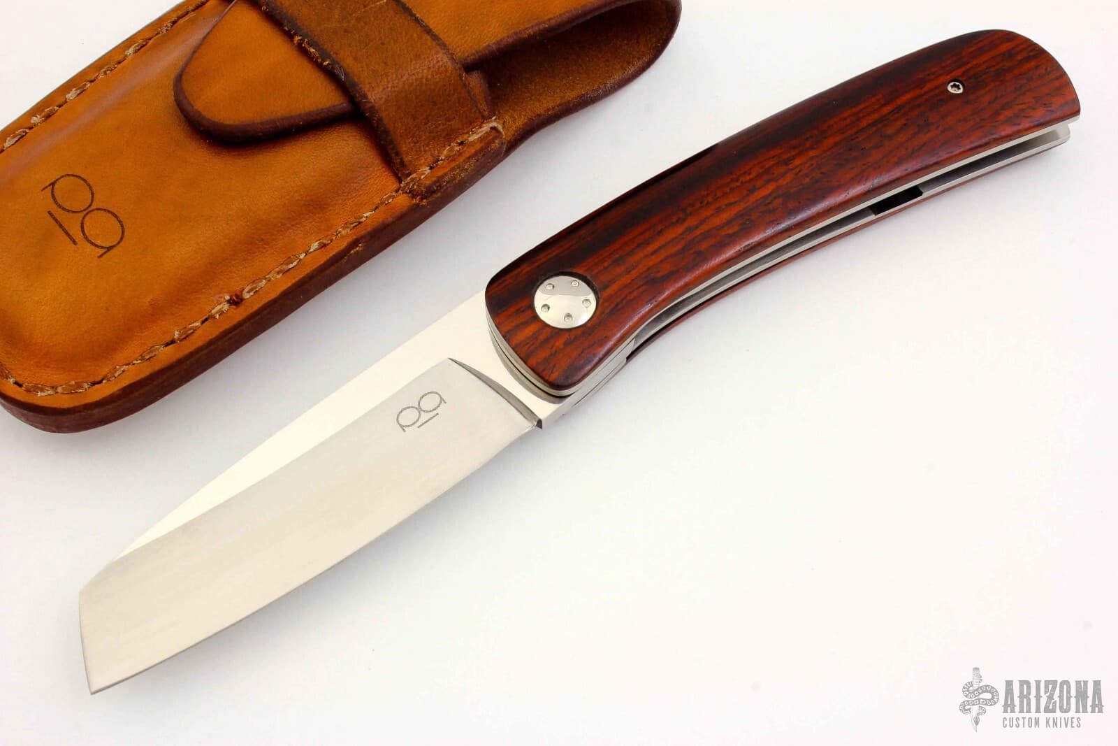 Linerlock Front Flipper - Wood - Arizona Custom Knives