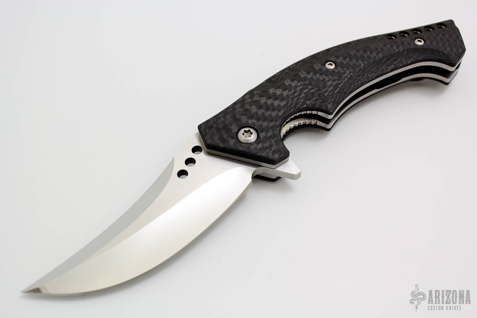 Mamba - Sterile - Hand Ground Mirror Satin Finish - Arizona Custom Knives