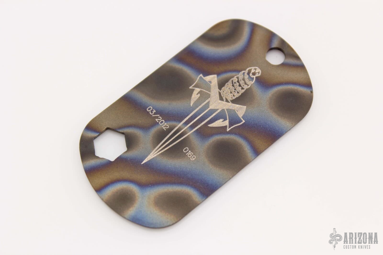 Marfione Custom Knives Dog Tag - Arizona Custom Knives