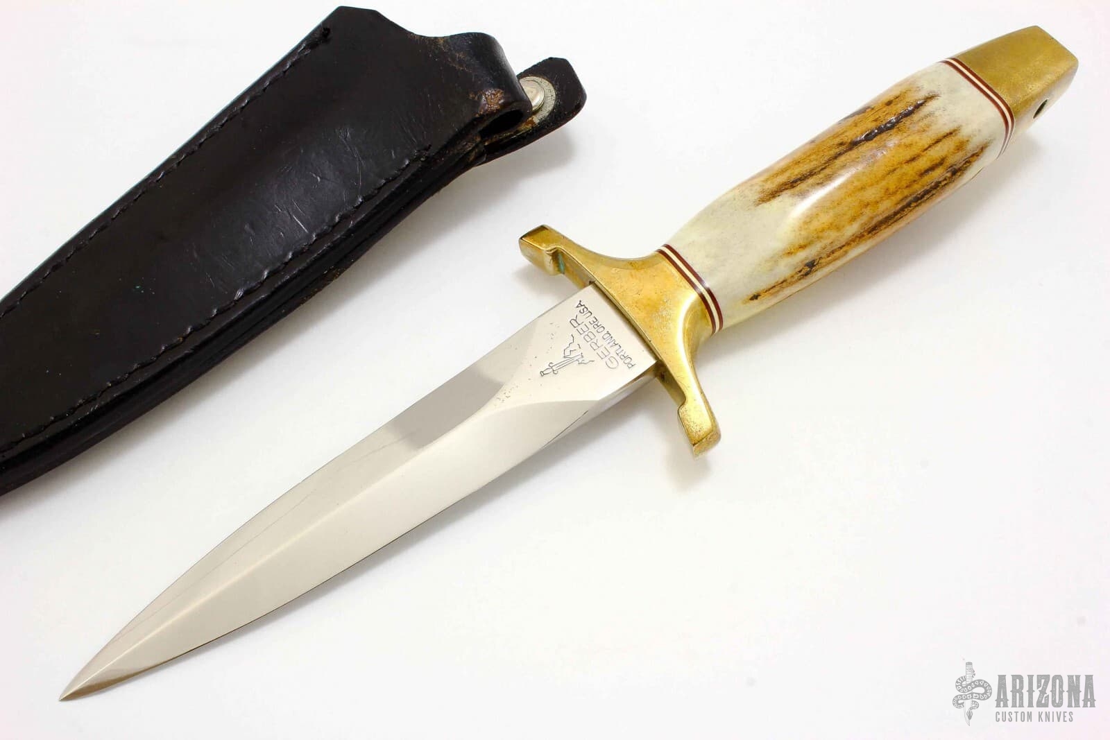 Mark I - Presentation Boot Dagger #0234 - Arizona Custom Knives