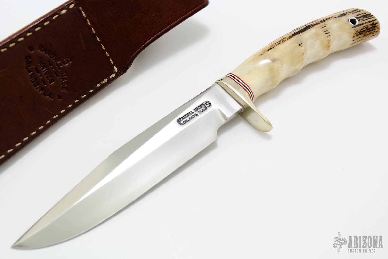 Model 5-6 - Stag with Compass Pommel - Arizona Custom Knives