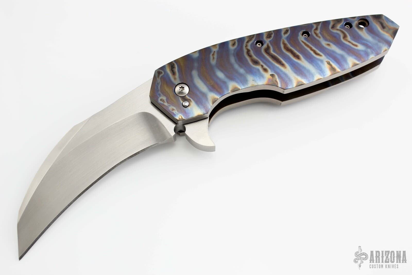 Monster Fatty Kobra Flipper - All Ti - Arizona Custom Knives