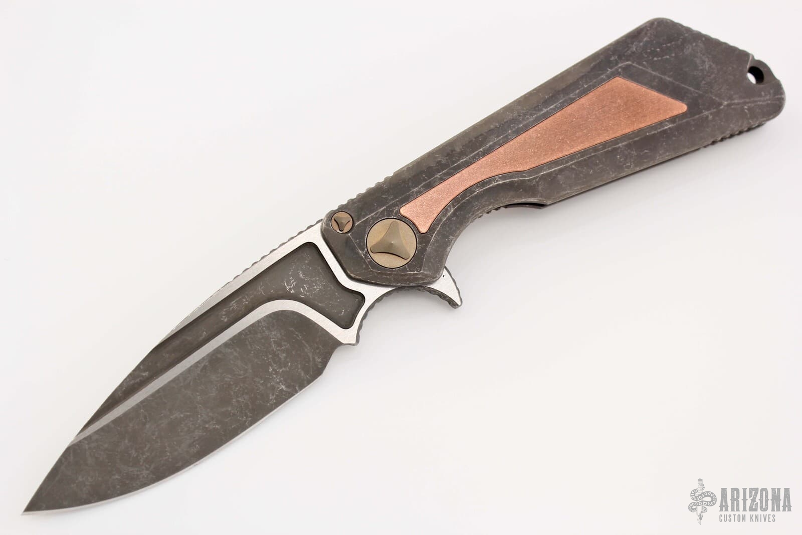 MSG-3.5 - Fallout Finish w/ Copper Accents #001 - Arizona Custom Knives