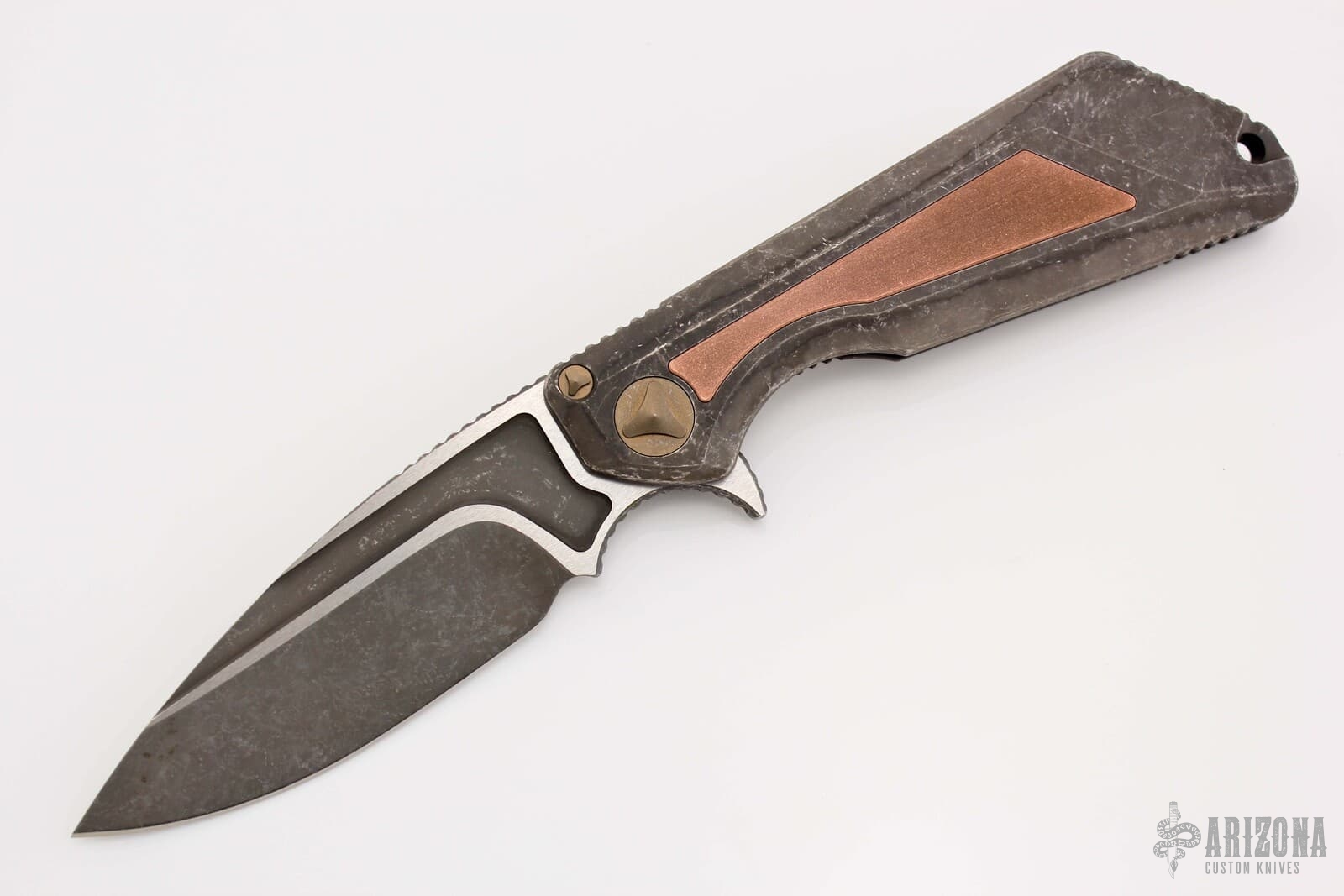 MSG-3.5 - Fallout Finish w/ Copper Accents #008 - Arizona Custom Knives