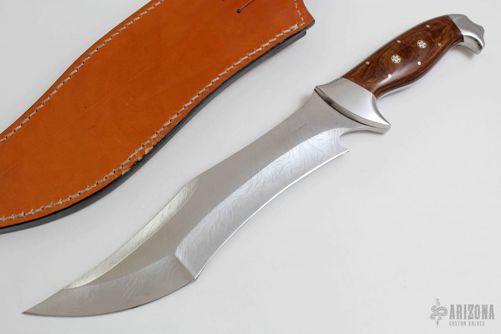 Nightmare Fighter - Damascus - Arizona Custom Knives