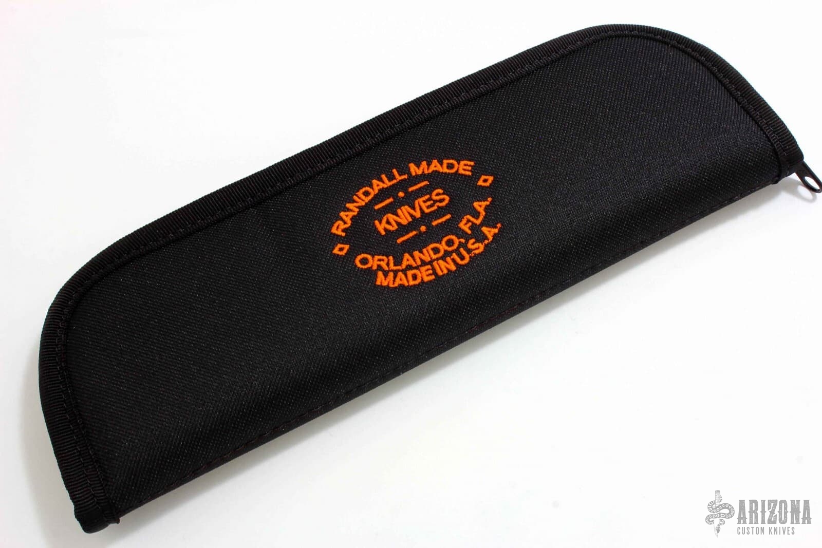 Nylon Zippered Case - 10" x 3" - Randall Logo - Arizona Custom Knives