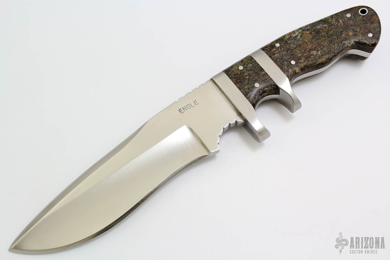 Rag Micarta Sub-Hilt Fighter - #00 Prototype - Arizona Custom Knives