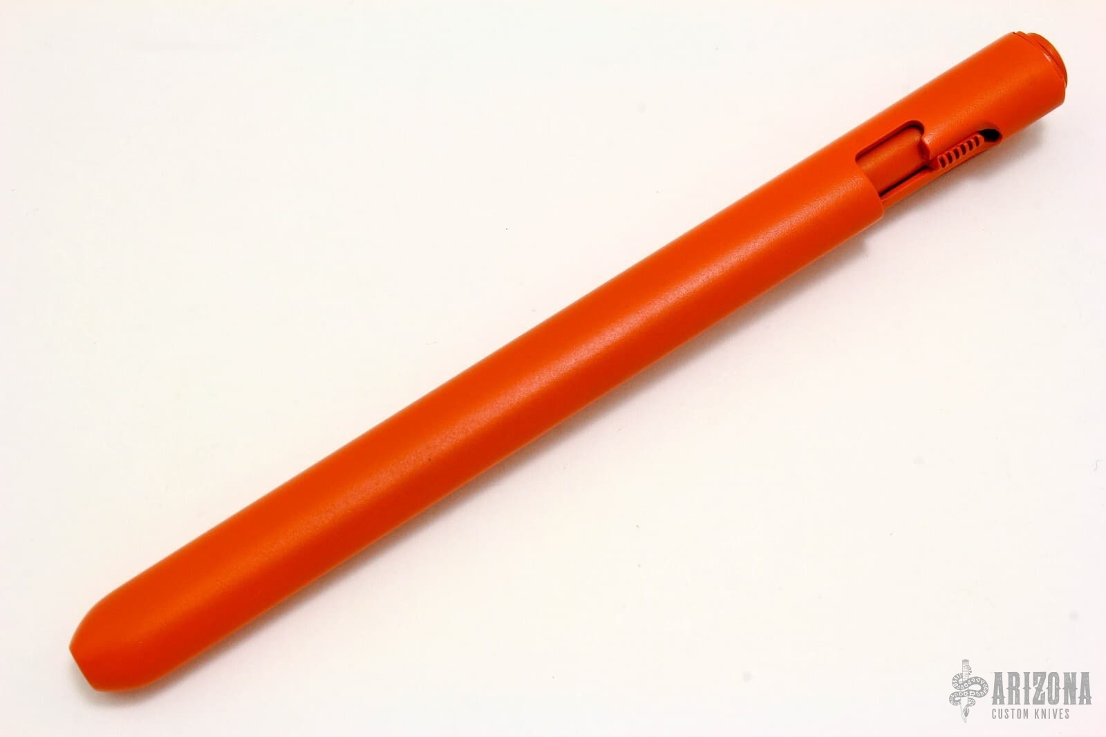 Raw D Rocket Titanium Bolt Action Pen - Orange - Arizona Custom Knives