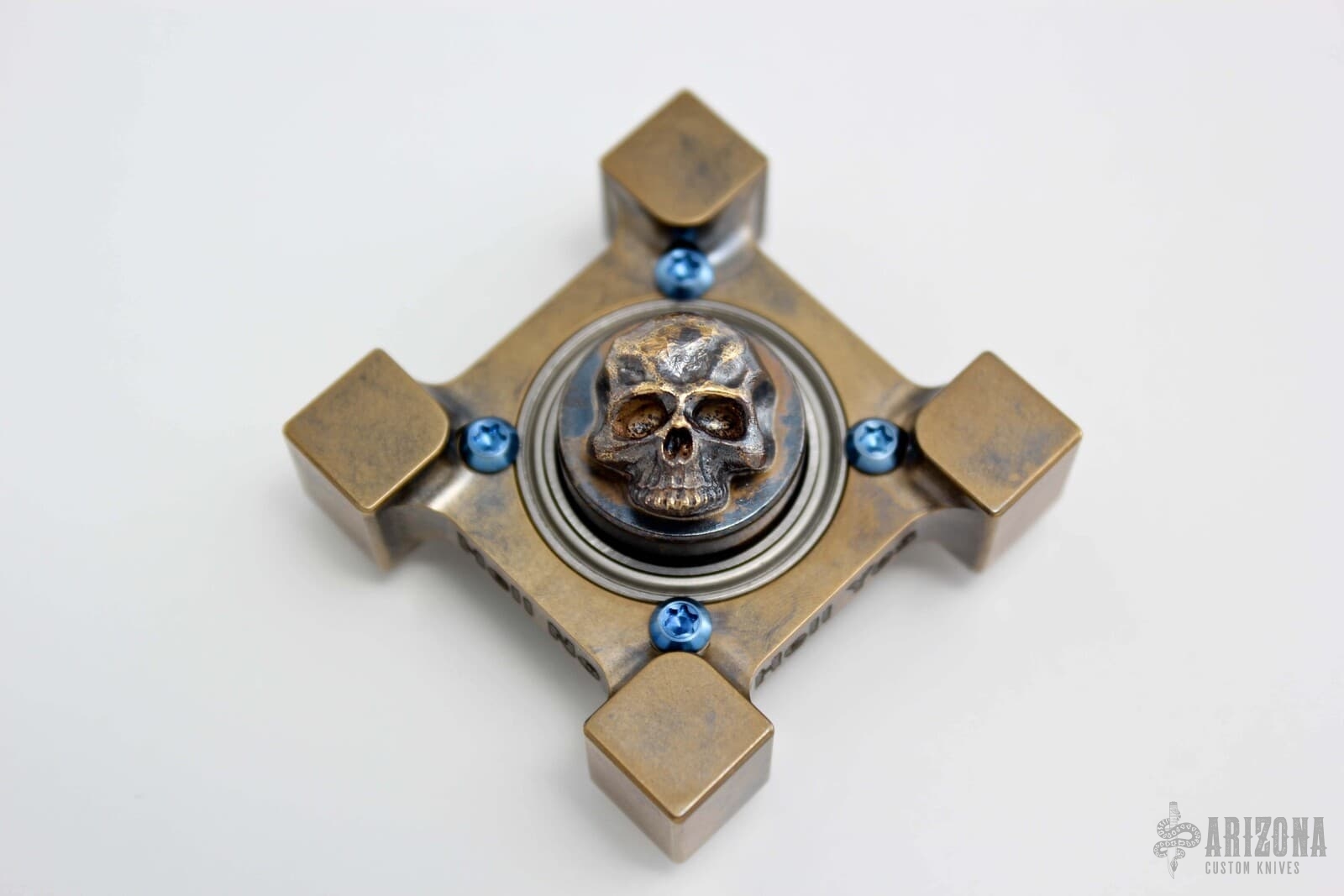 Ring Spin with Darkness Slug - Arizona Custom Knives