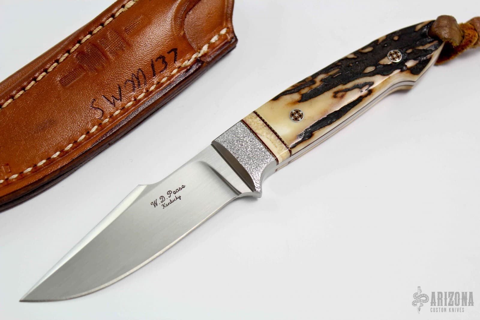 Small Raised Clip Point Fixed Blade - Arizona Custom Knives