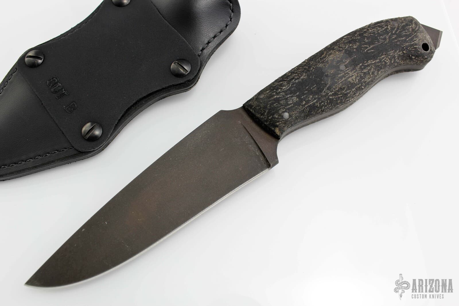 Spike Belt Knife - Rubber Handle - Arizona Custom Knives