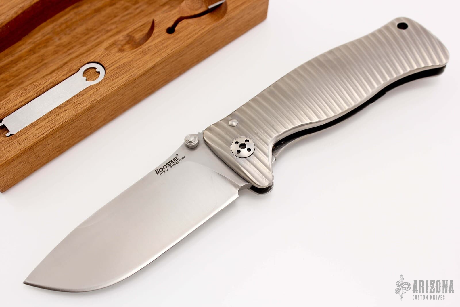 SR1 Integral Titanium Handle Folding Knife - Arizona Custom Knives