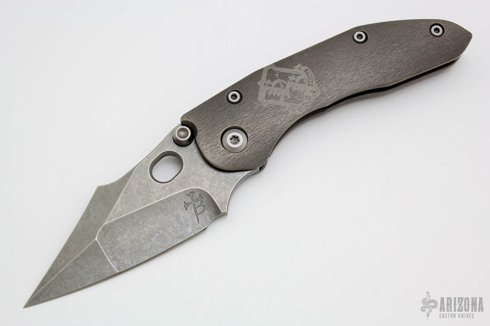 Stitch with Rare Compound Grind, 1 of 2 Made - Arizona Custom Knives
