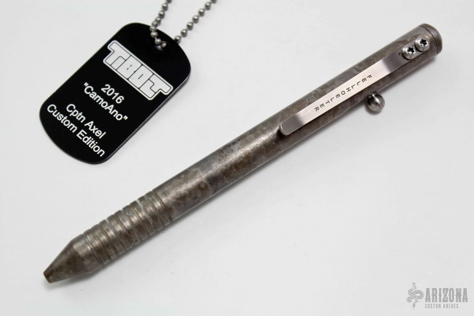 TiBolt Pen - "Captain Axel Custom" - Arizona Custom Knives