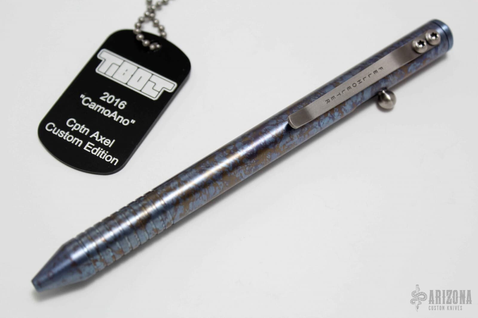 TiBolt Pen - "Captain Axel Custom" - Arizona Custom Knives