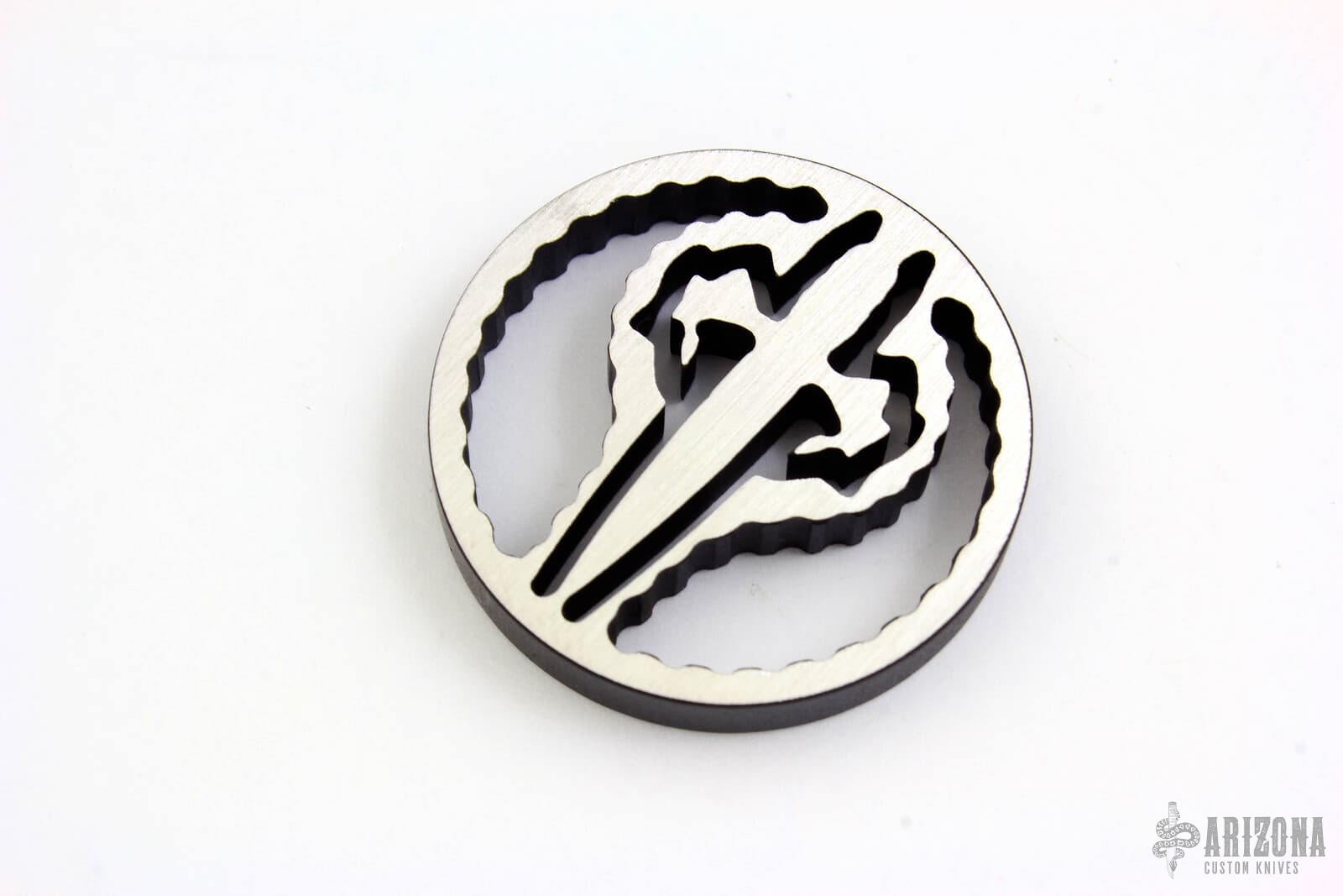 Titanium Dagger Logo Medallion - Arizona Custom Knives
