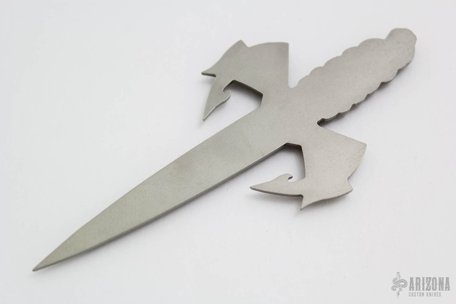 Titanium Dagger Logo Patch w/ Velcro - Arizona Custom Knives