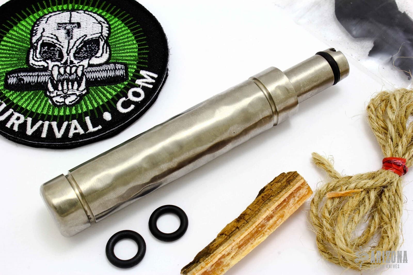 Titanium Fire Piston - Arizona Custom Knives