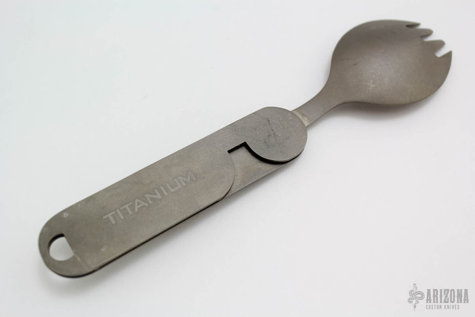 Titanium folding Spork - Arizona Custom Knives