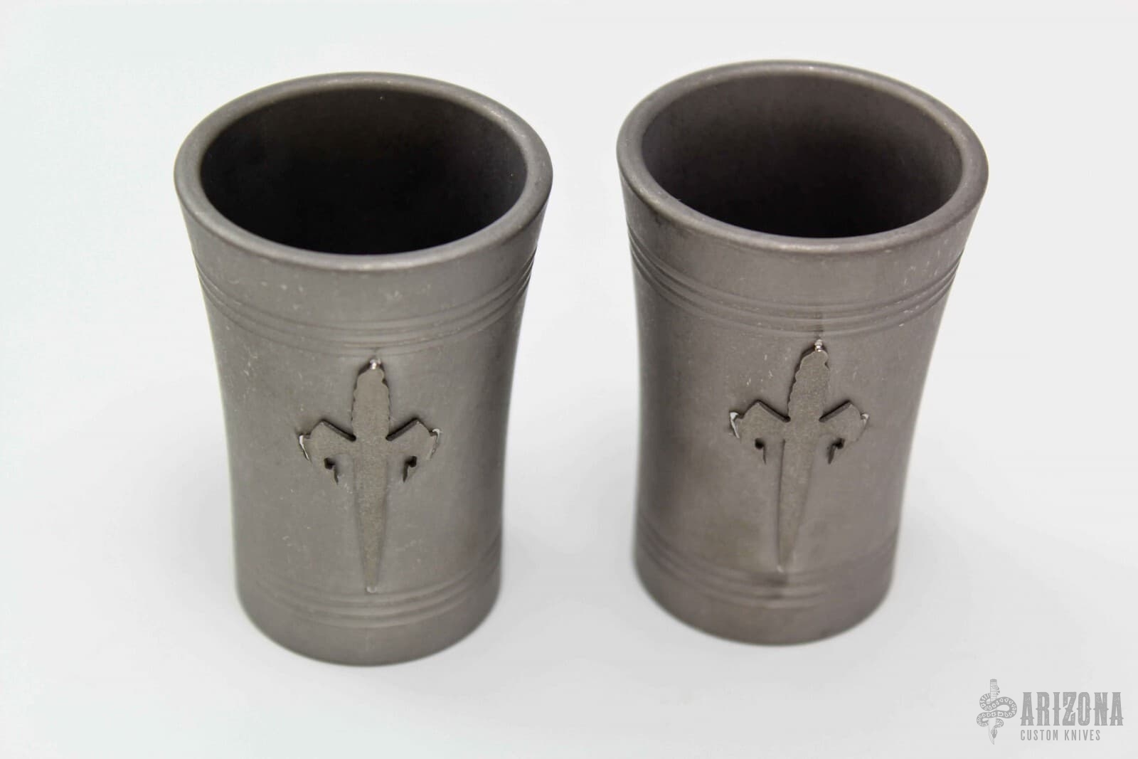 Titanium Shot Glasses - Pair | Arizona Custom Knives