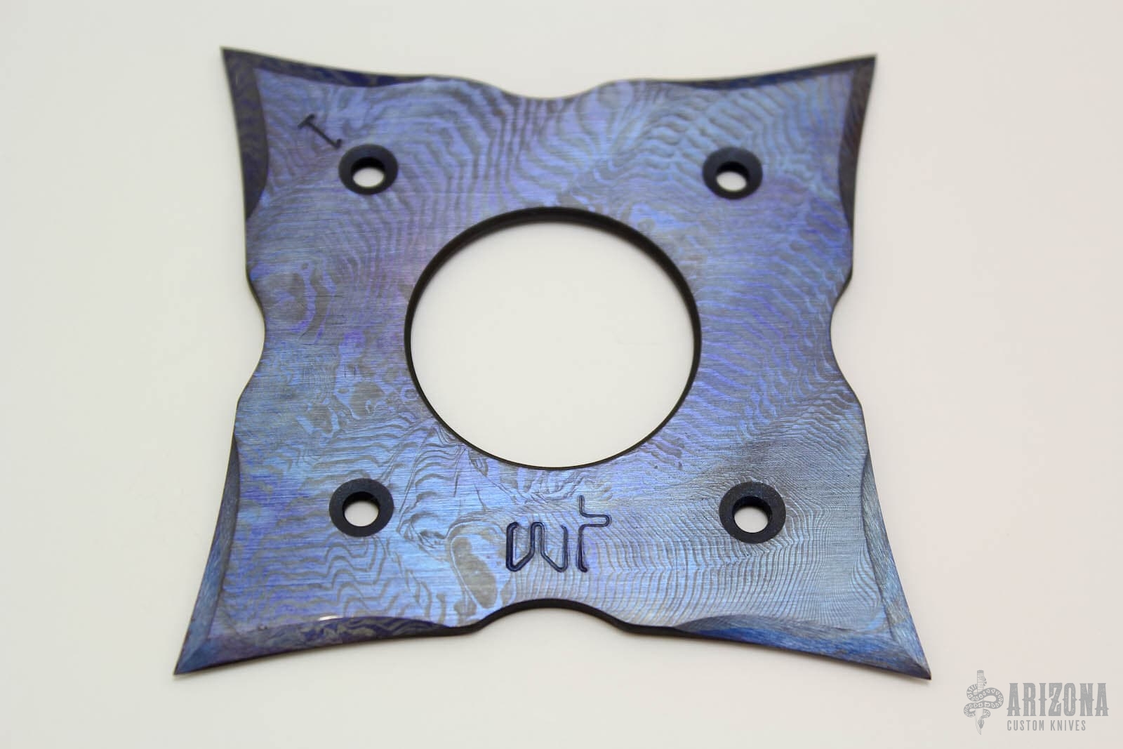 Titanium Throwing Star #1 - Arizona Custom Knives
