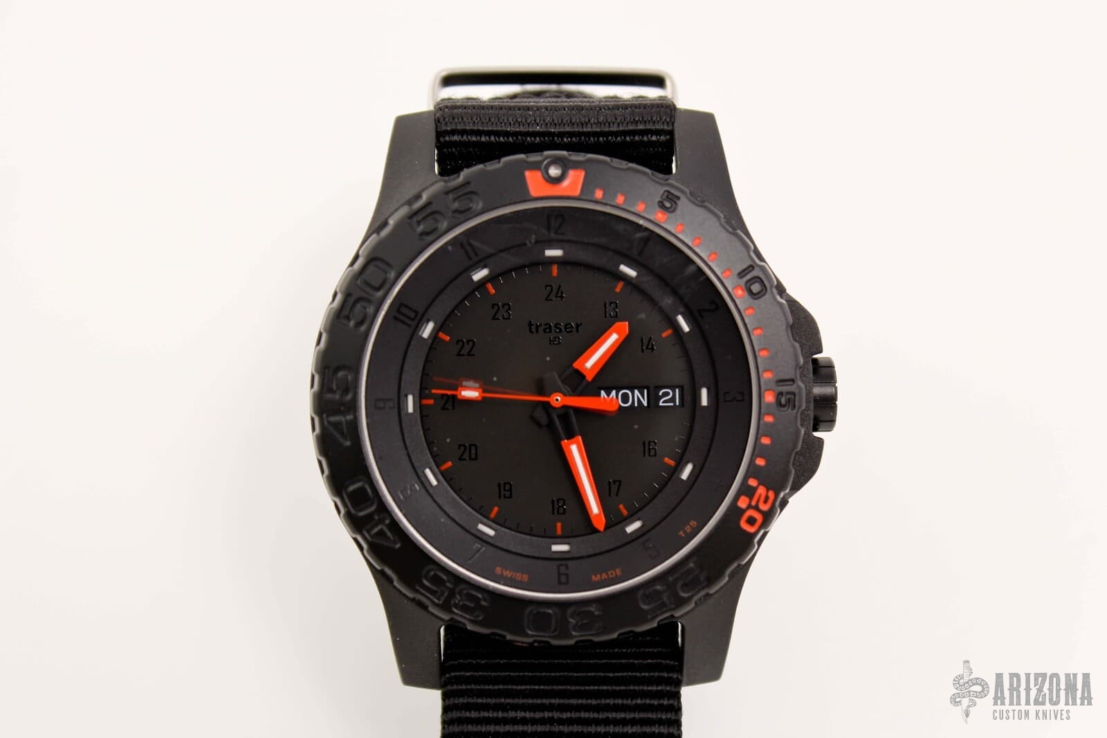 Traser H3 Red Combat w/ Nato Strap - Arizona Custom Knives