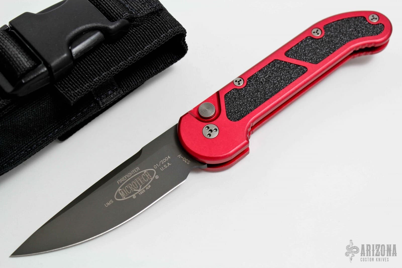 UMS Firefighter - Black Plain (01/2004) - Arizona Custom Knives